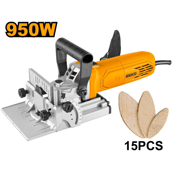 Ingco 4" Electric Biscuit Jointer 950W with Adjustable Height, Angle ...