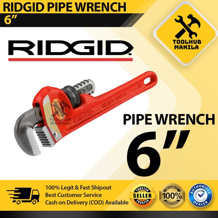 (100% ORIGINAL) Ridgid Pipe Wrench 6" | Lazada PH