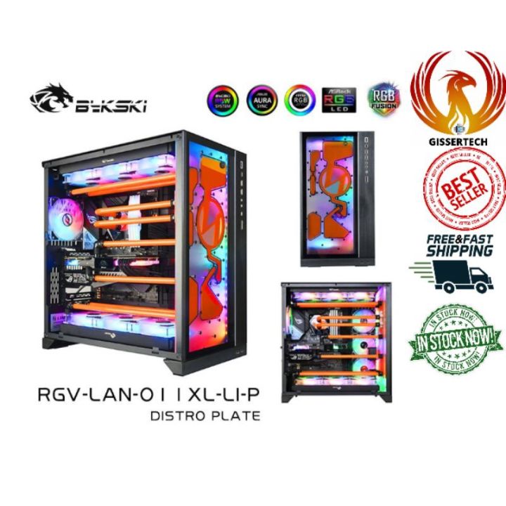 Bykski Lian Li PC-011 Dynamic XL ARGB distro plate(casing block)for ...
