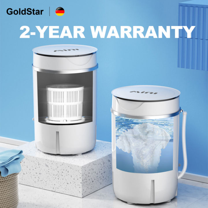 Gold Star mini portable washing machine with dryer Automatic Blue light ...