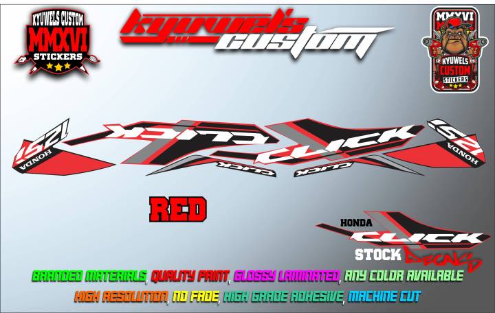 HONDA CLICK V2 2020 DECALS | Lazada PH