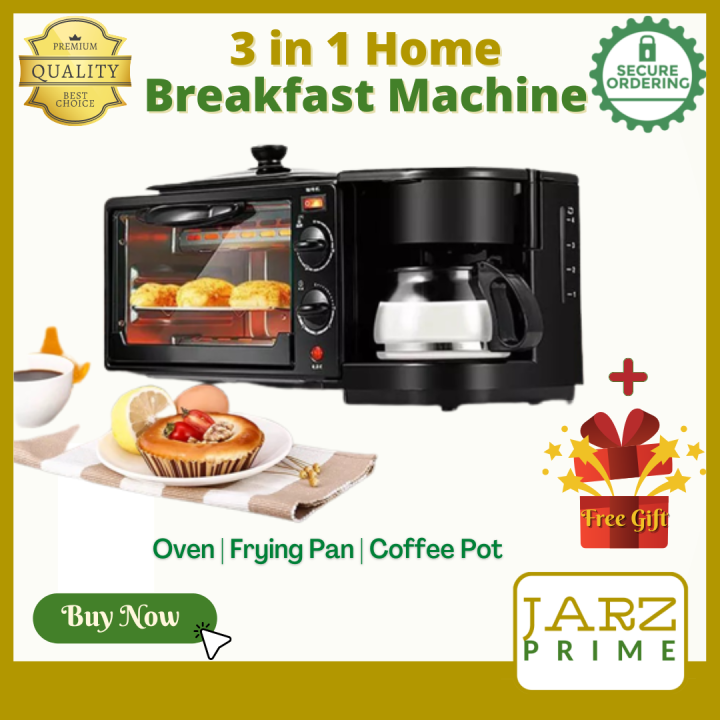 JARZ PRIME 3 in 1 Home Breakfast Coffee Maker Machine with Electric ...
