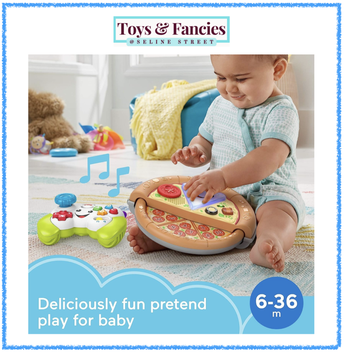 🇺🇸 Fisher-Price Laugh & Learn Pizza Party Gift Set with Pretend Video ...