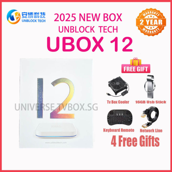 UNBLOCK TECH UBOX 12 UBOX12 PRO MAX ubox12 ANDROID 12 TV BOX 4K HD FREE GIFTS | Lazada Singapore