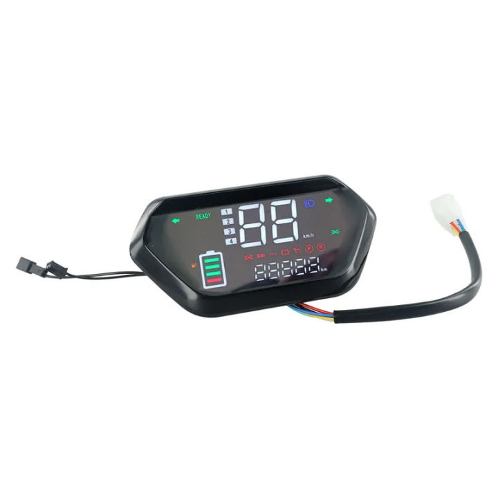 48V 60V 72V LCD Display Meter Control Panel For EBike Motor Dashboard ...