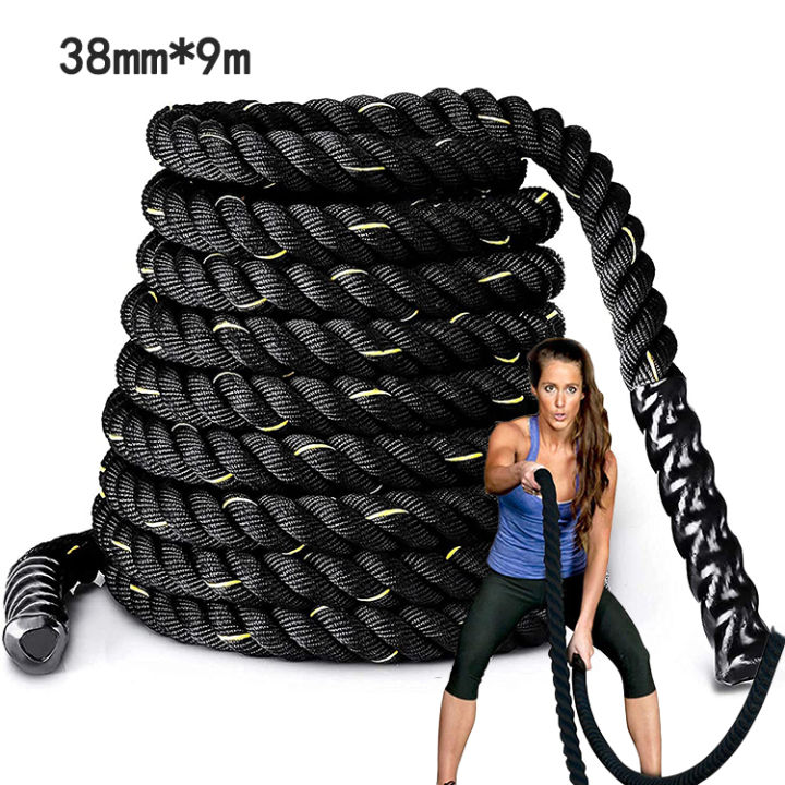 Rex TT Home Gym Outdoor Workout Core Strength Heavy Battle Rope Workout ...