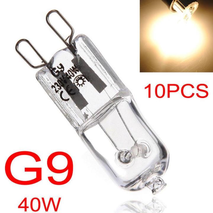 2/10pcs/set Halogen Bulb G9 40W Lamp Filament 220-240V Warm White ...