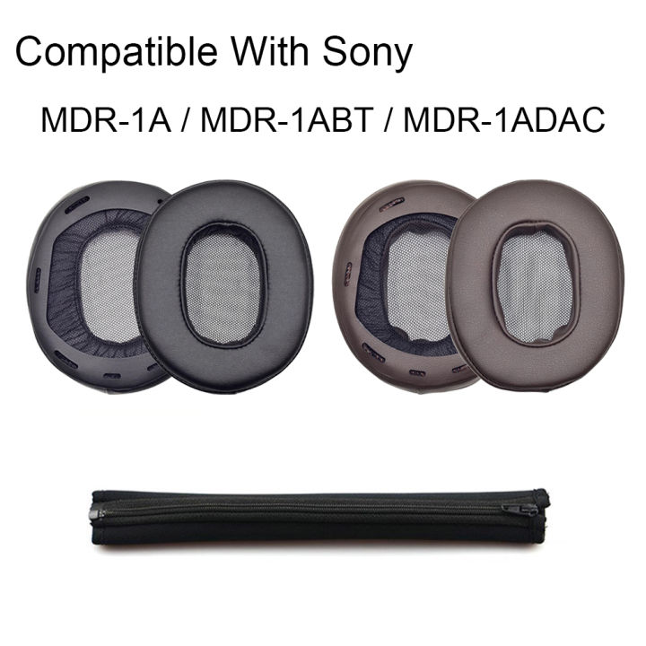 1 cặp miếng đệm tai tương thích với Sony MDR-1A MDR-1ABT MDR-1ADAC MDR-1AM2 MDR 1A 1abt 1ADAC ...