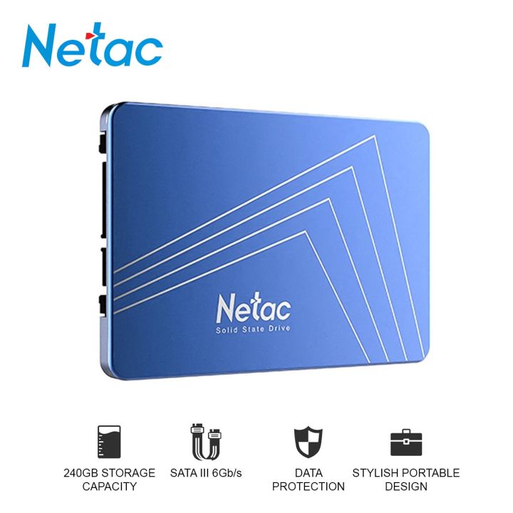 Netac SSD N535S 240GB/120GB 2.5” SATA III SSD External Solid State ...