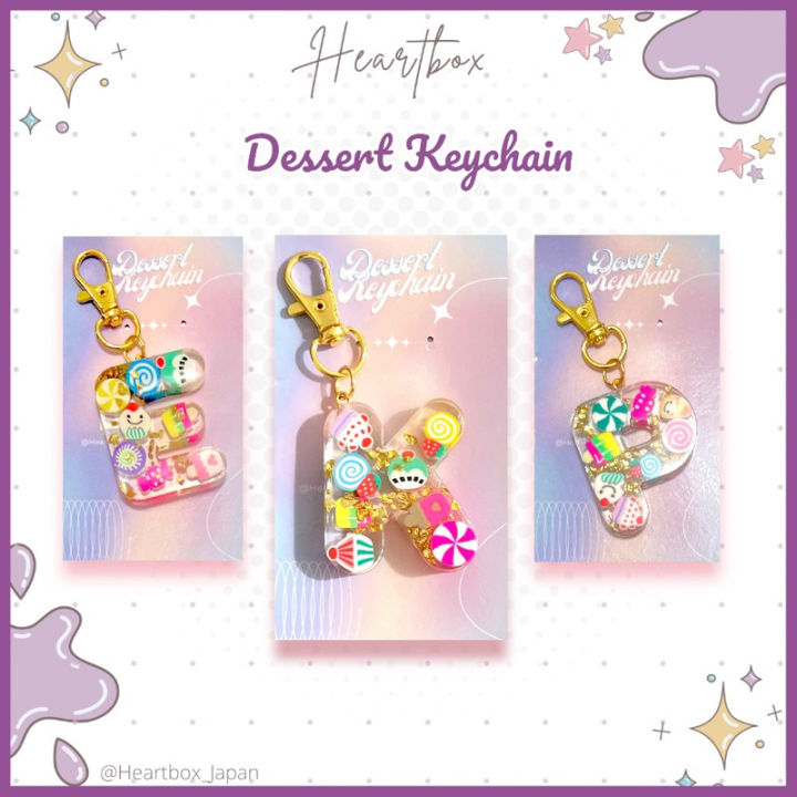 Dessert Keychain Letter Resin Original Design by. Heartbox | Lazada PH