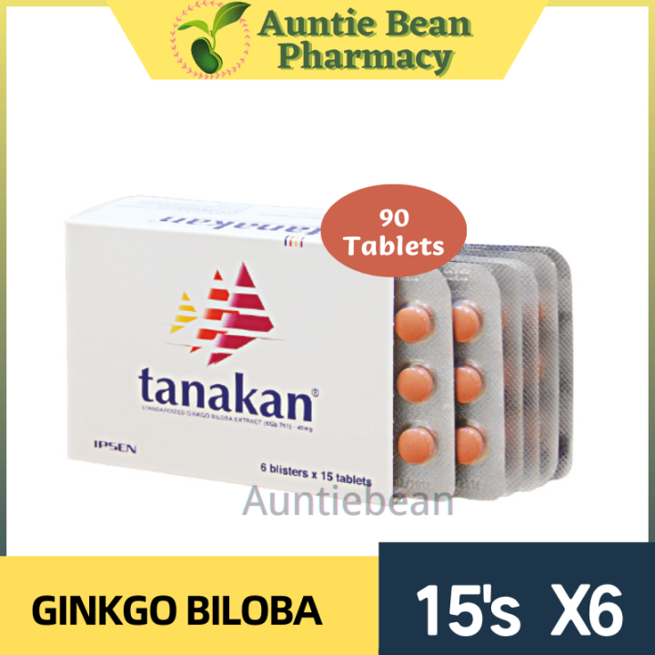 Tanakan 40mg 90 Tablets EXP:01/2024 [ Per Box ] | Lazada