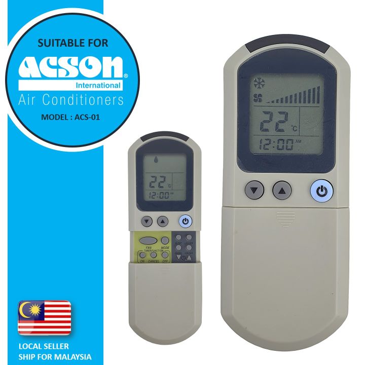 Acson Replacement For Acson Air Cond Aircond Air Conditioner Remote ...