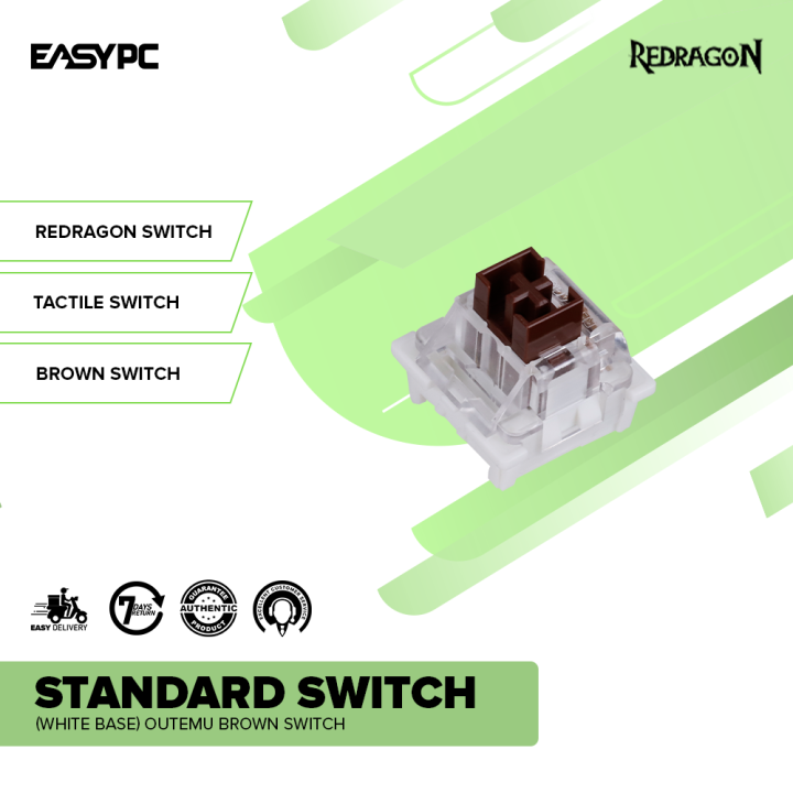 EasyPC | Redragon Standard Switch (WHITE BASE) Outemu Brown / Blue ...