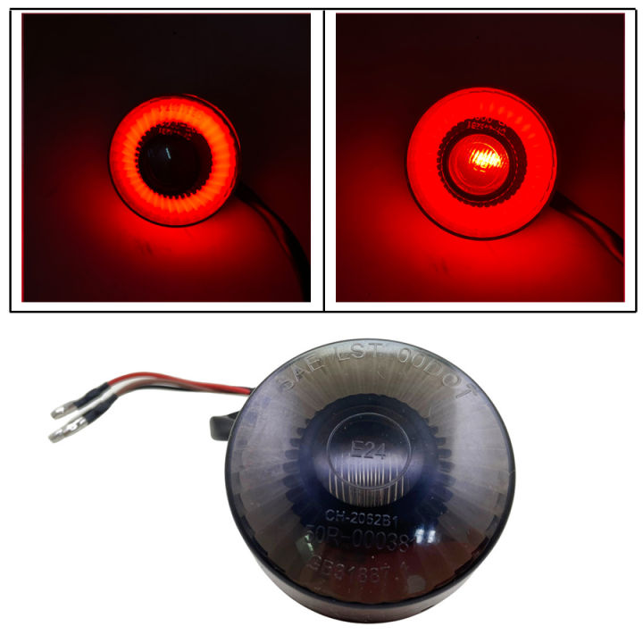 12V LED Universal Motorbike Tail Light ATV UTV Round Lamp Motorcycle ...