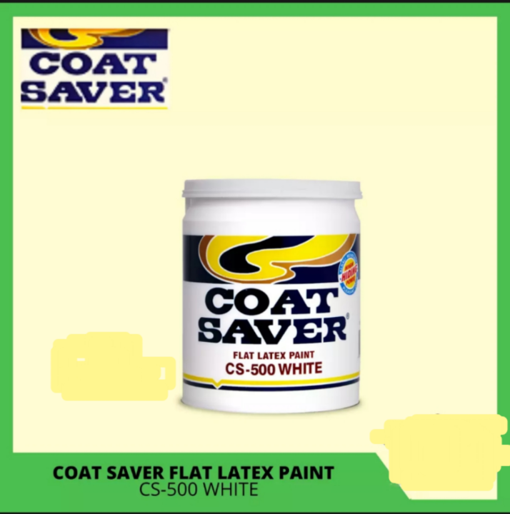 COAT SAVER FLAT LATEX WHITE CS-500 1 Gallon | Lazada PH