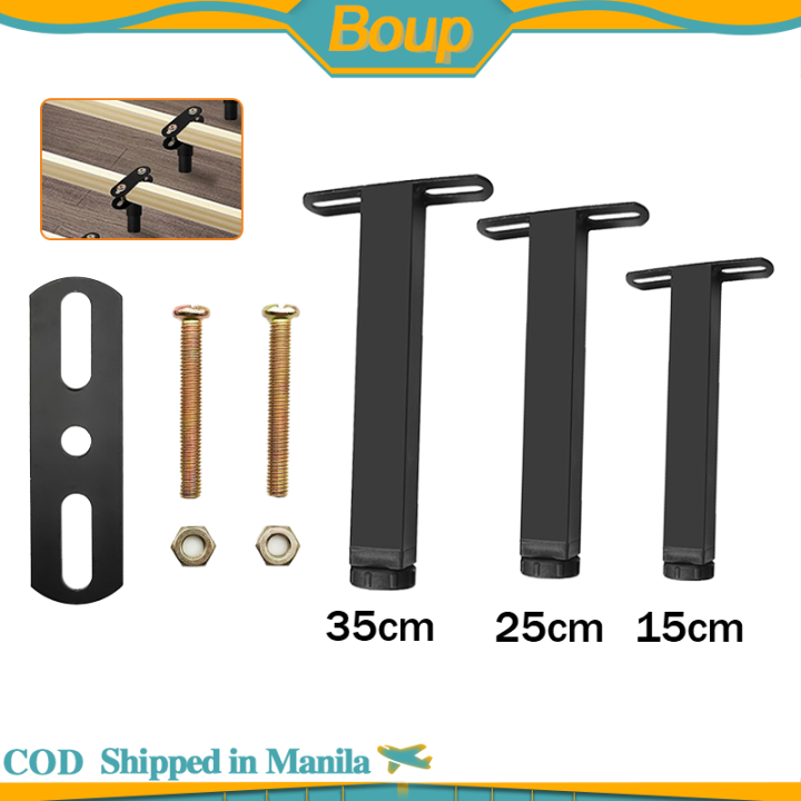 Metal Furniture Legs Height Adjustable Bed Beam Support Foot | Lazada PH