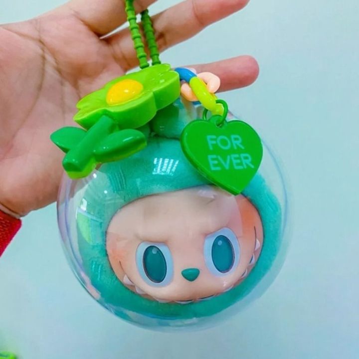 DSUOVT Pop Mart Labubu Doll Outdoor Bag Baby Three Orchard Clear Doll ...