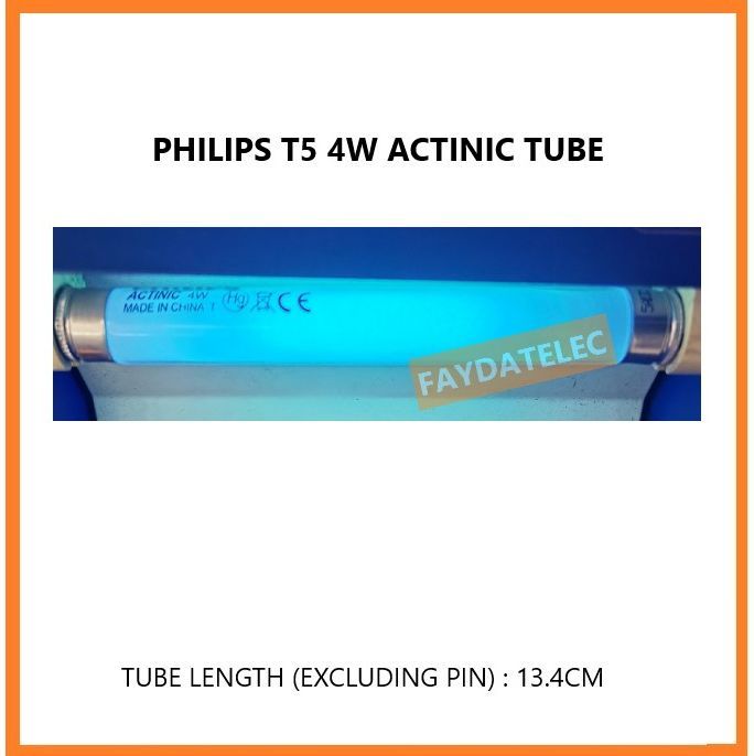 PHILIPS T5 4W INSECT KILLER TUBE / ACTINIC BLACKLIGHT TUBE (TL4W) MADE IN CHINA | Lazada