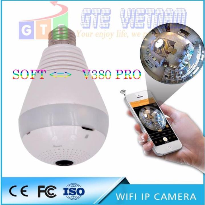 Camera 3d 13m Hình Bóng Đèn - Phần Mềm V380 Pro | Lazada.vn
