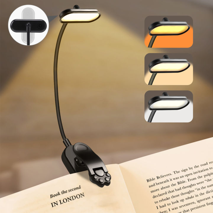 Creative new book clip reading desk learning eye protection lamp LED ...