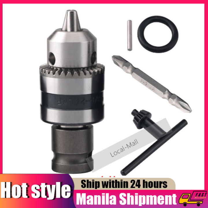 【24 hours delivery】Metal Precise Drill Chuck Converter 5pcs Drill Chuck ...