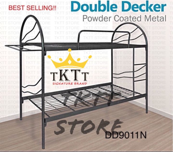 TKTT DD9011N 3V Heavy Duty Full Metal Single Double Decker Bed/ Bunk ...