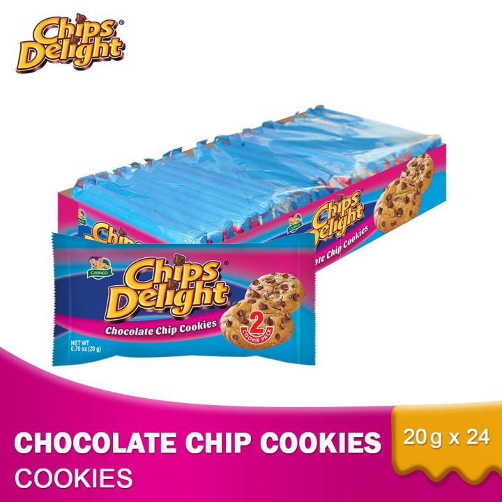 Chips Delight Chocolate Chip Cookies Original 20g (Pack of 24) | Lazada PH