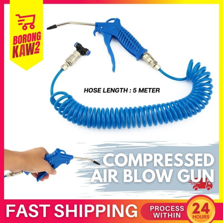 Compressed Air Blow Gun Air Duster Air Blow Spray with 5m Recoil Hose ...