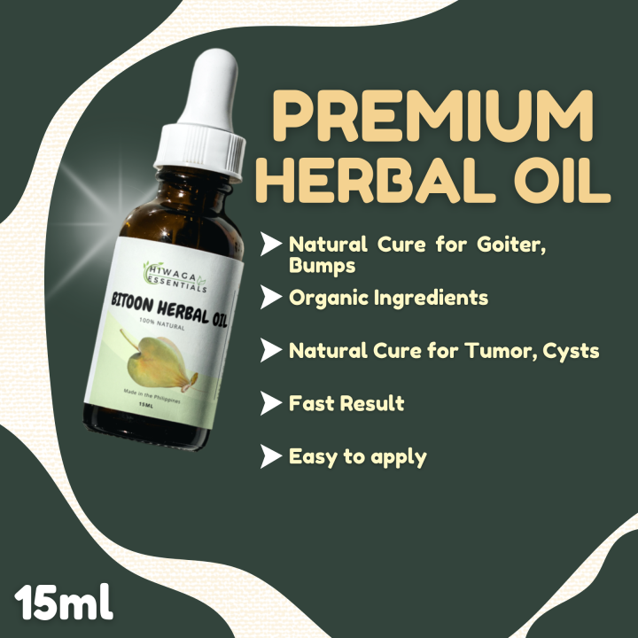 Bitoon Herbal Oil 15ml Goiters, Cysts Tumor Remover Gamot sa Bukol ...
