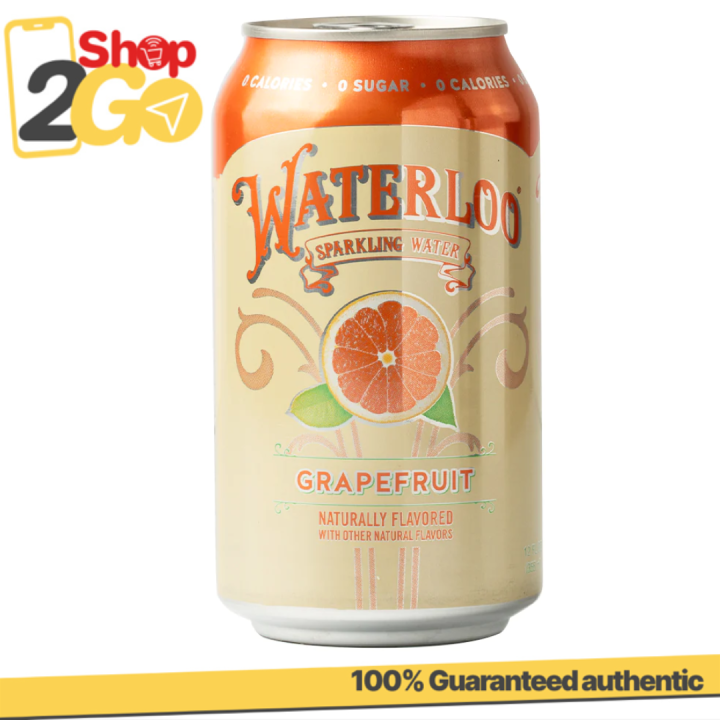 Waterloo Sparkling Water Grapefruit 355mL | Lazada PH