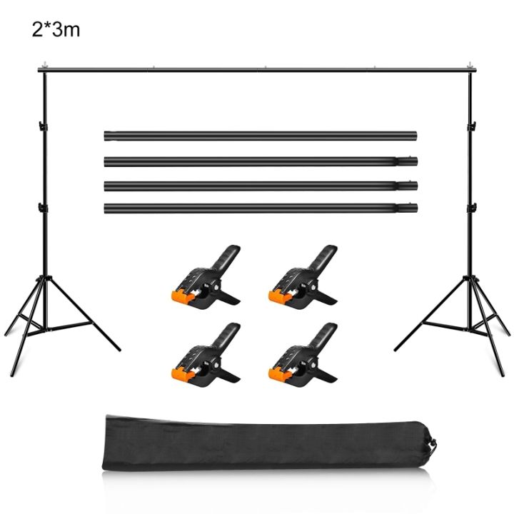 PULUZ 2 x 2m/2 x 3m Photo Backdrop Stand Background Stand Backdrop Support System Stand Kit ...
