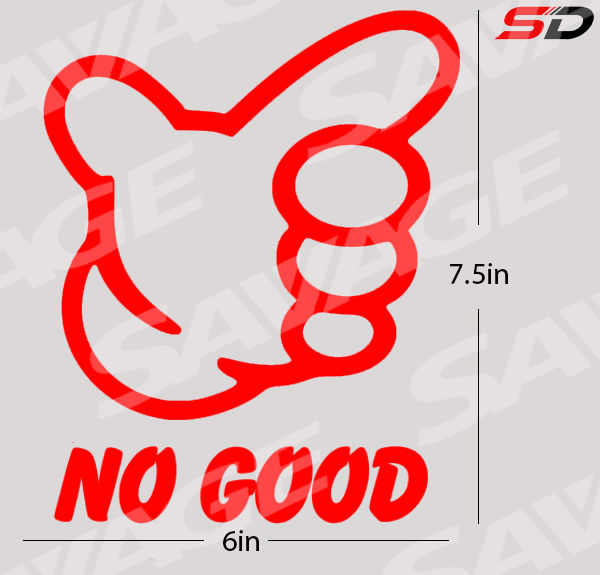NO GOOD Racing Logo Design Sticker | Lazada PH