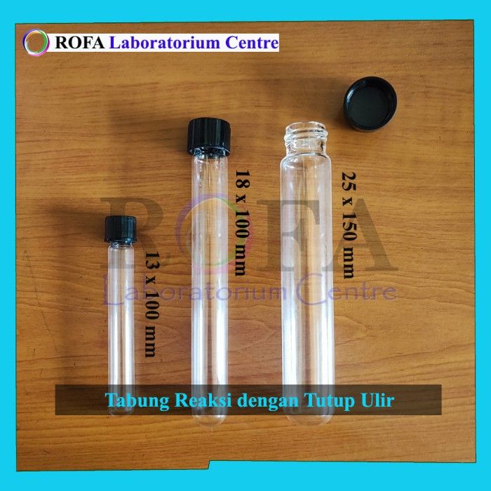 Tabung Reaksi dengan Tutup Ulir / Test Tube With Screw Cap / Hach ...