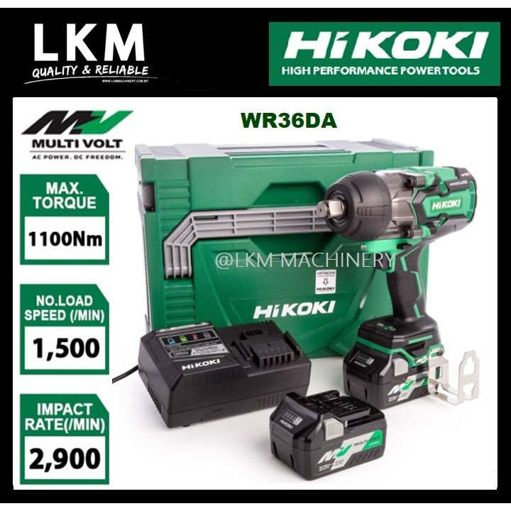 HIKOKI WR36DA MULTI VOLT(36V) Cordless Impact Wrenches WR 36 DA WR 36DA Impact Wrench | Lazada