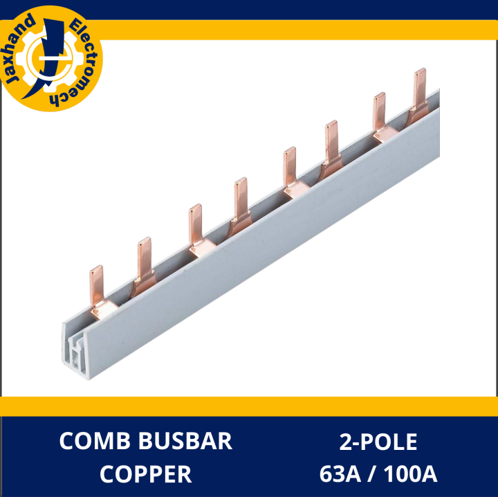 Copper Comb Busbar 2-Poles, 63A / 100A for MCB | Lazada PH