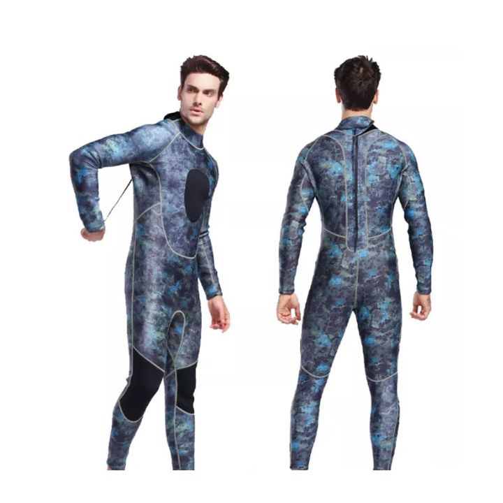 Wetsuit One Pieces Lifurious Spearfishing Neoprene 3mm Camo Green ...