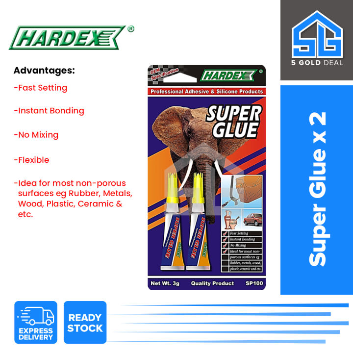 HARDEX SP-100 Super Glue 3g Elephant Glue Single Pack Twin Pack | Lazada