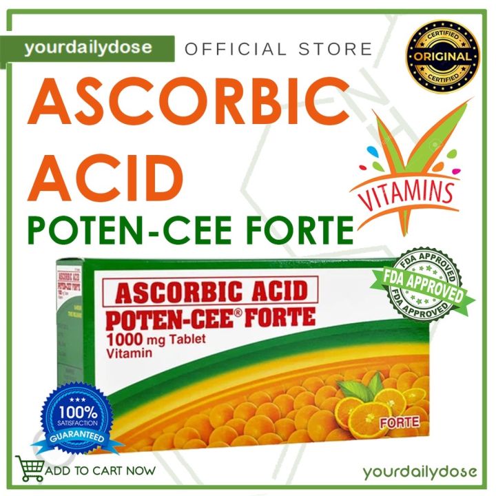 hand Poten cee (Ascorbic Acid) 1000mg 30 Tablets | Lazada PH