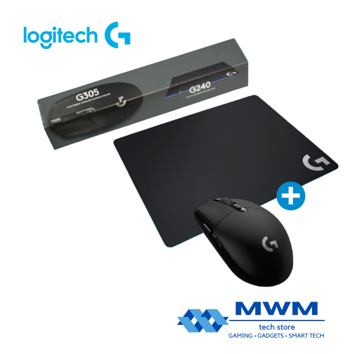 Logitech Play Advanced G305 Lightspeed Gaming Mouse & G240 Mouse Pad ...
