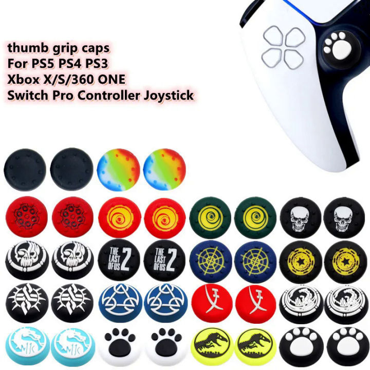 Silicone Thumb Stick Grip Caps For PlayStation 5 PS4/PS3/PS2 X Series X ...