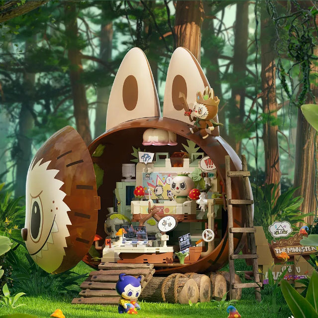 POPMART POP MART LABUBU Forest Secret Base Series Phase II building ...