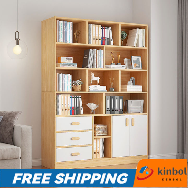 Kinbolee And Home Simple Modern Bookshelf, Floor To Ceiling Living Room ...
