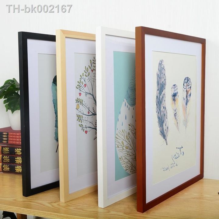A4 A3 Wooden Frame Black White Color Photo Frames for Wall Art Picture ...