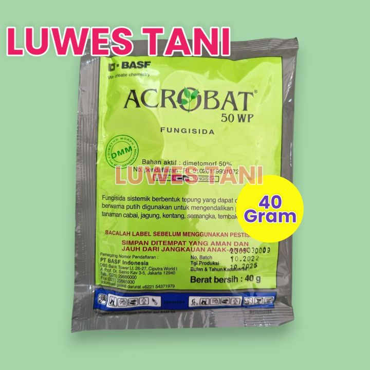 Fungisida Acrobat 50 WP 40gr untuk busuk daun dan bulai jagung | Lazada Indonesia