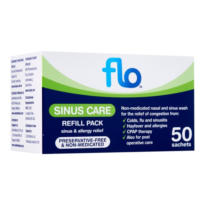Flo Sinus Care Refill Pack sinus & allergy relief Preservative-Free ...