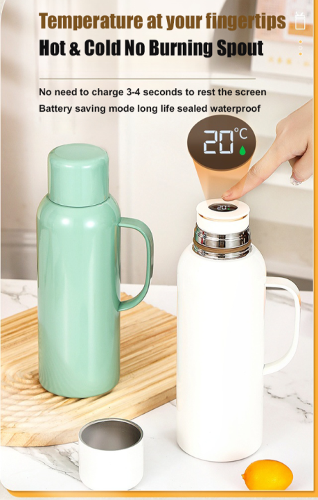 coolrich Household thermos flask with temperature display | Lazada PH