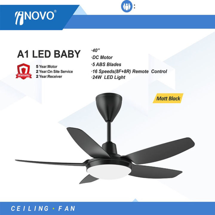 Inovo A1/A1 BABY With LED 56”/40” DC Motor Ceiling Fan 8 Speed with ...