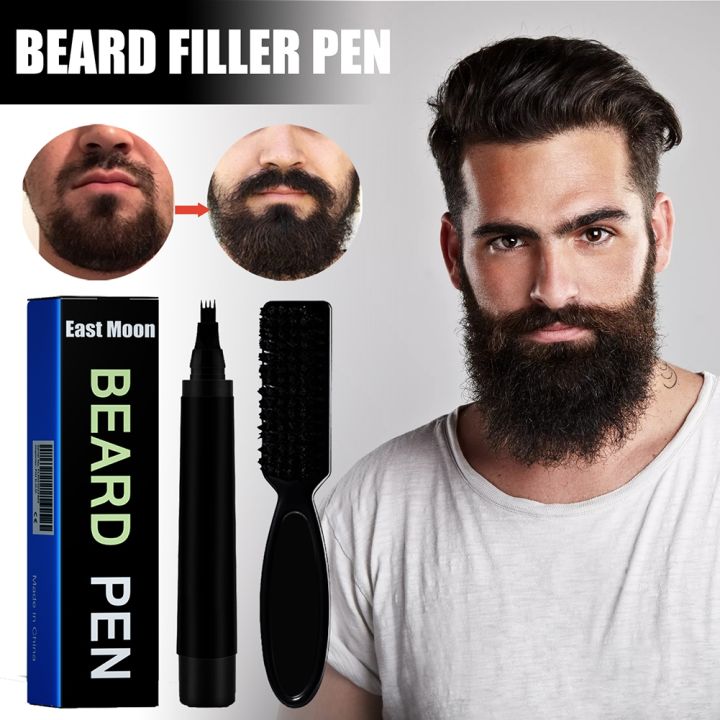 Beard Filling Pen Kit Beard Enhancer Brush Beard Coloring Shaping Tools ...