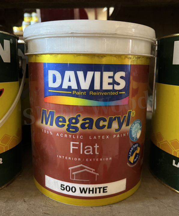 S.W DAVIES PAINT REINVENTED MEGACRYL 100% ACRYLIC LATEX PAINT FLAT 500 ...