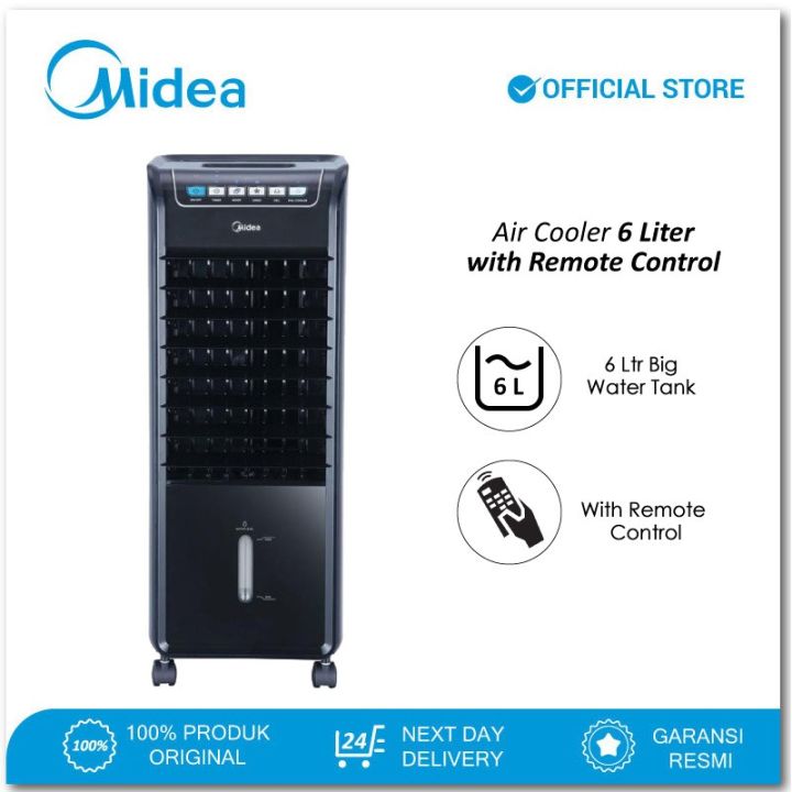Midea Air Cooler AC100-A Penjernih Udara 6L Hitam | Lazada Indonesia
